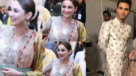 Ahad Raza Mir with Hania Amir Walk on Ramp at Hum Showcase | Azaadpakistan