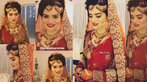 First look of Feroze Khan Beautiful Bride Syeda Aleezay Fatima ...