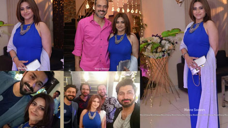 Actress Mariam Mirza with her Husband at an Event | Azaadpakistan
